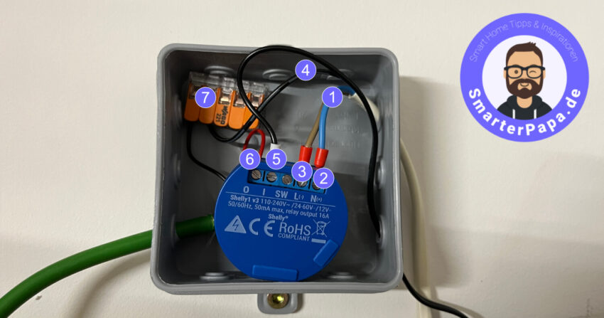 Shelly 1PM (Plus) anschließen » Schaltplan & Anleitung für 1er Serie